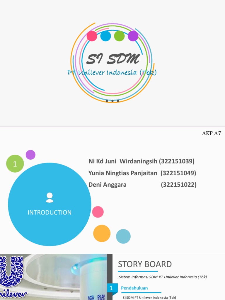Sistem Informasi SDM Unilever | PDF