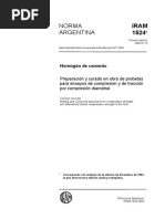 IRAM 1546 - Hormigón de Cemento - Método de Ensayo | PDF | Hormigón | Esfera