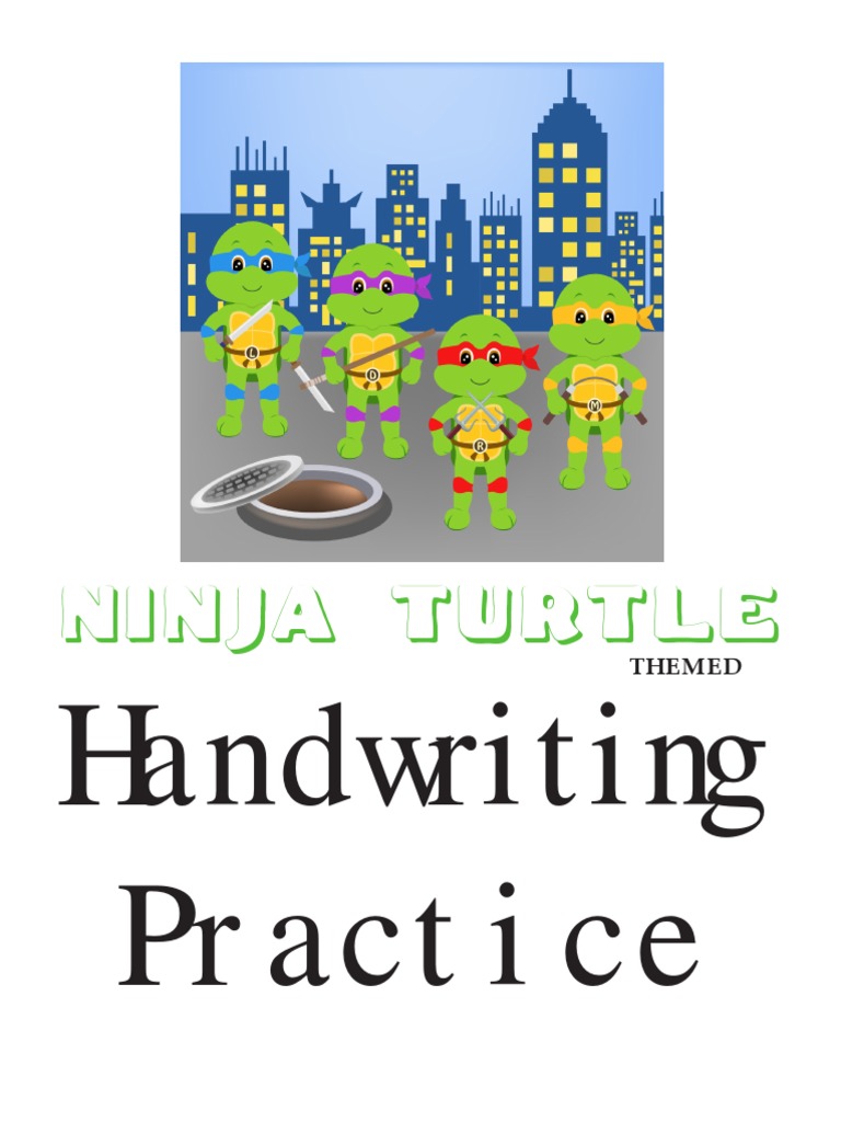 Ninja Turtle Handwriting Practice | PDF