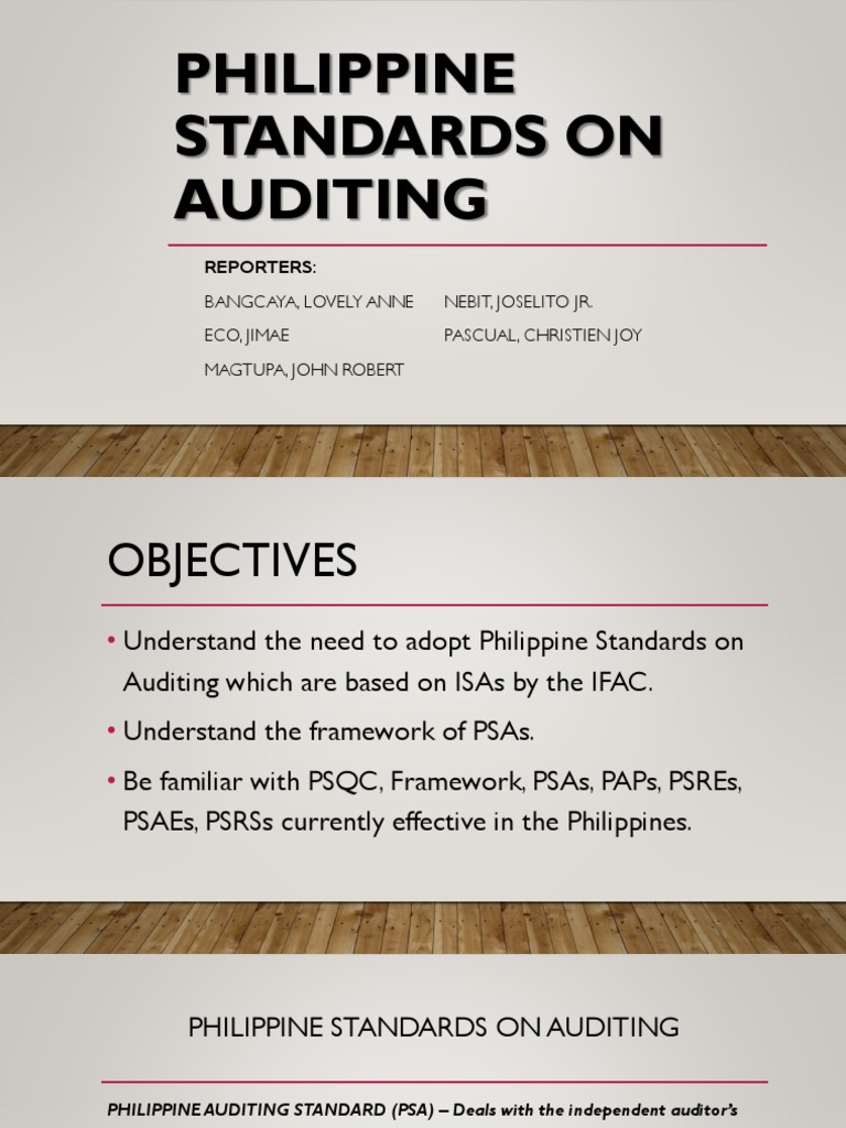 Philippine Standards On Auditing | PDF | Financial Audit | Audit