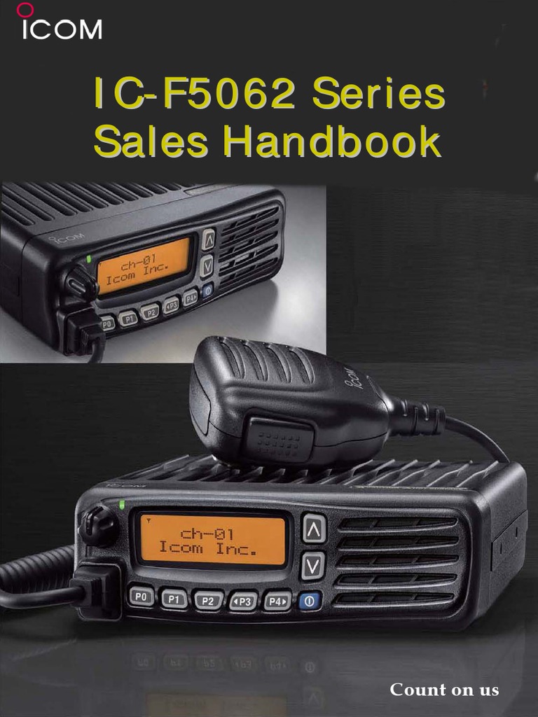 IC-F5062 Series Sales Handbook PDF | PDF | Radio | Coaxial Cable
