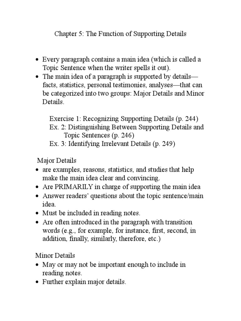 11th Ed Ch. 5 Lecture Notes | PDF | Paragraph | Essays