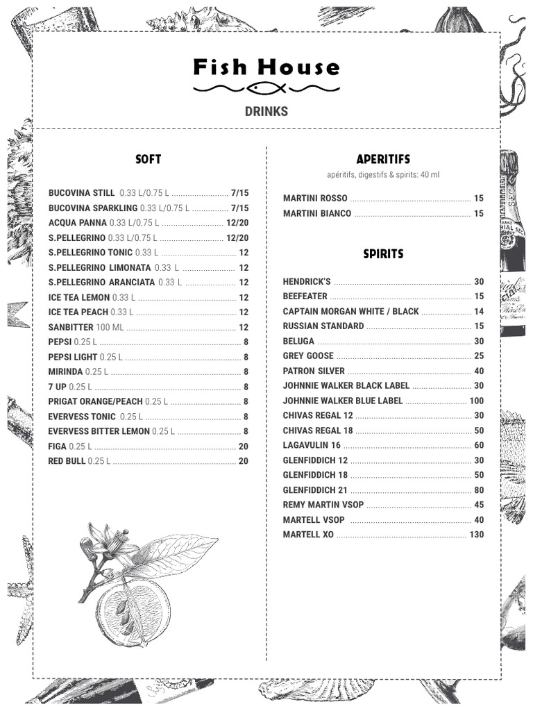 Drinks Menu | PDF | Soft Drink | Non Alcoholic Drinks