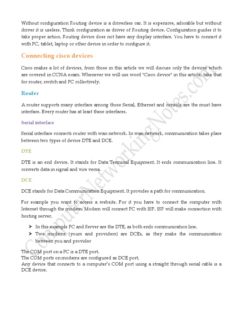 Cabling Cisco Devices Guide | PDF | Electrical Connector | Router (Computing)