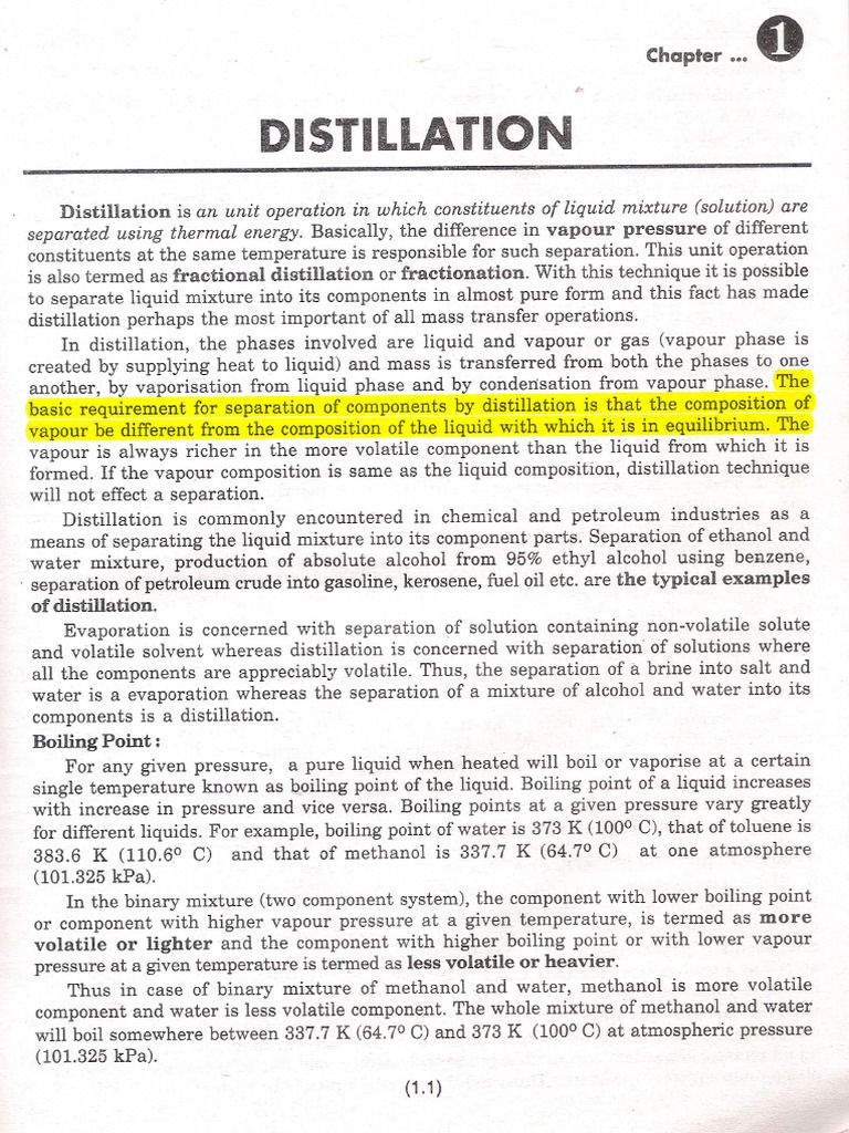 Distillation From Gavhane | PDF | Distillation | Physical Sciences