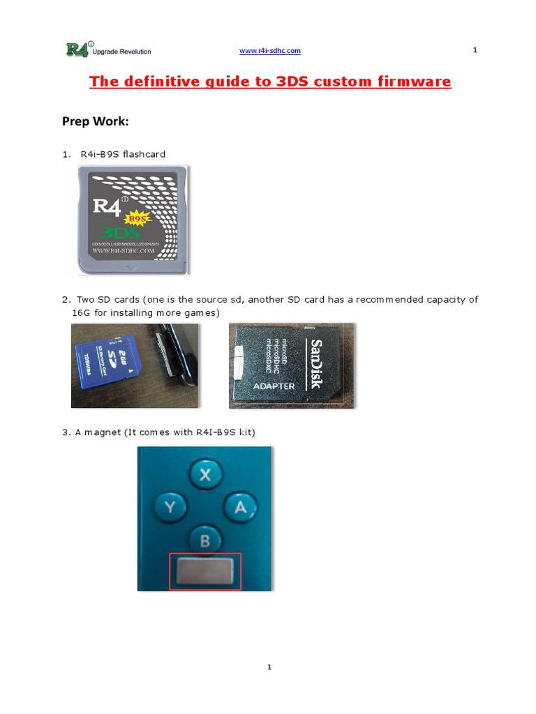 The Definitive Guide To 3DS Custom Firmware | PDF | Booting | Secure ...