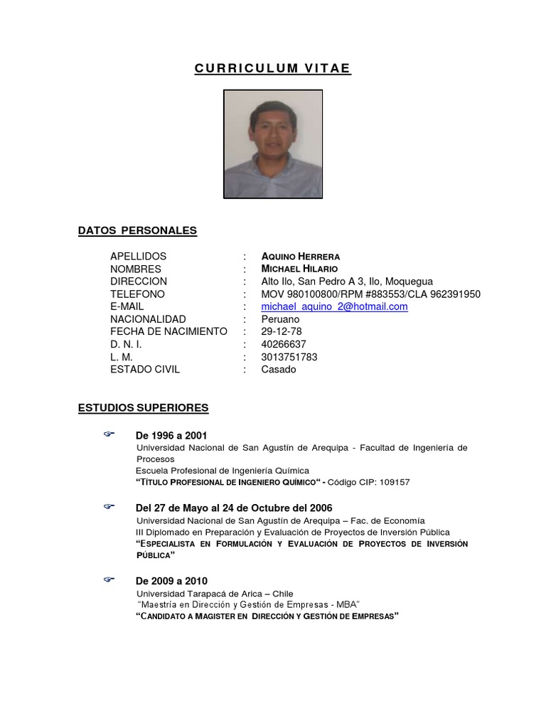 Curriculum Vitae 2014 Actualizado | PDF | Business