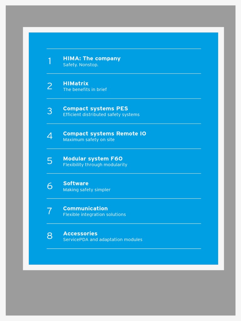 HIMatrix Katalog EN PDF | PDF | Logistics | Automation