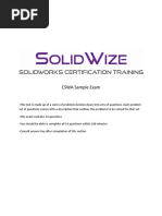 CSWA Practice Exam: Assembly & Parts | PDF