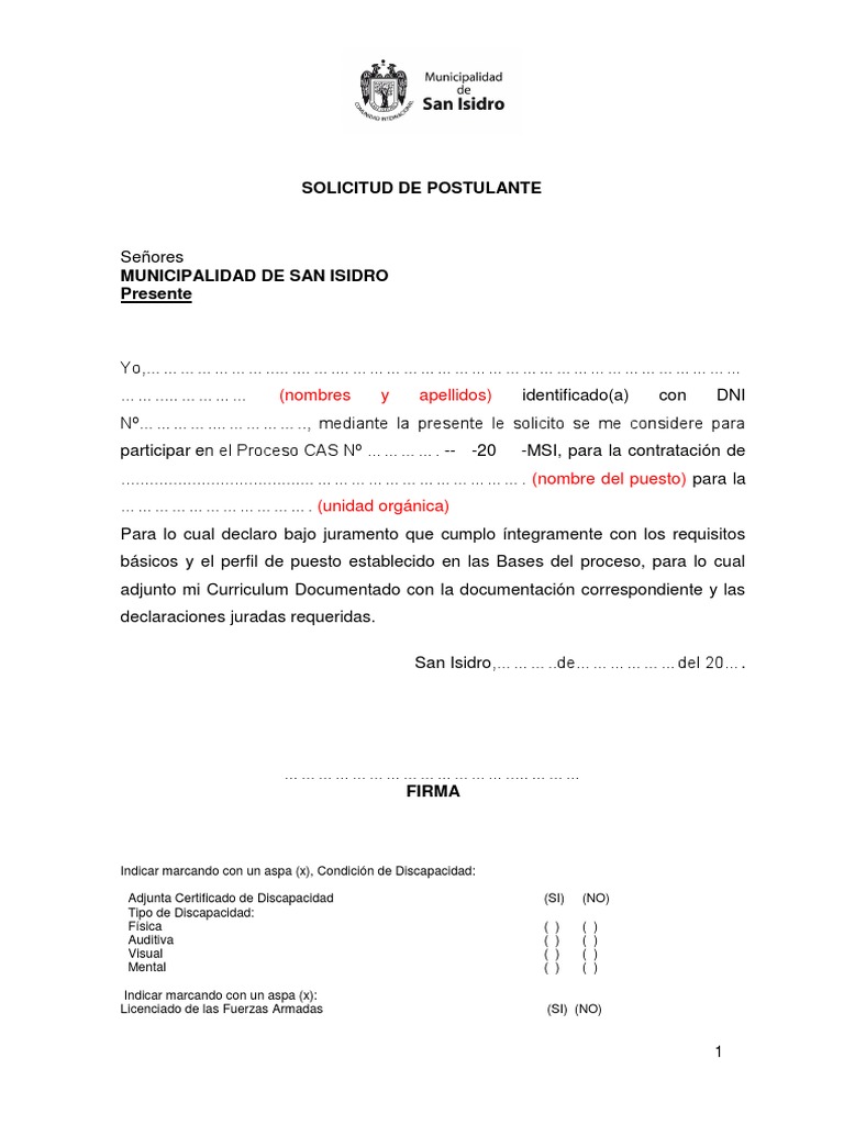 Formatos de Postulacion | PDF | Virtud | Justicia