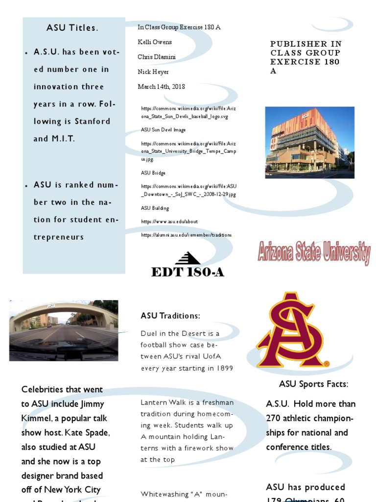 Asu Brochure | PDF | Arizona State University | Phoenix
