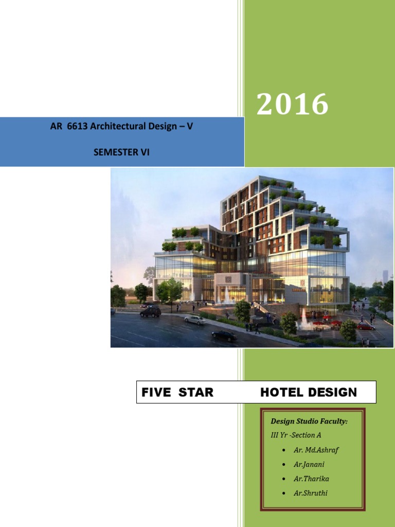 5 Star Hotel Requirement Sem 6.docx Section A | PDF | Room | Design
