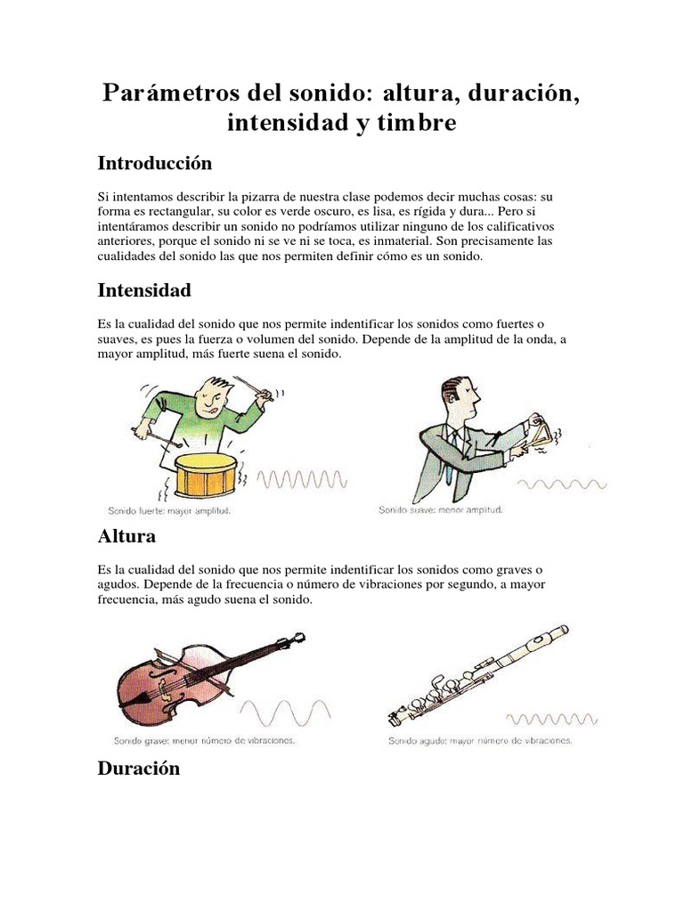Parámetros Sonoros | PDF | Sonido | Olas