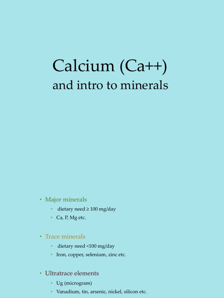 Calcium | PDF | Osteoporosis | Digestion