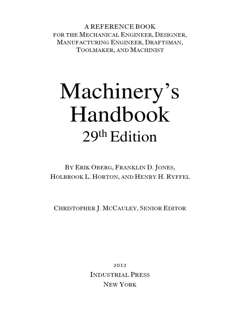 Machinery Handbook | PDF