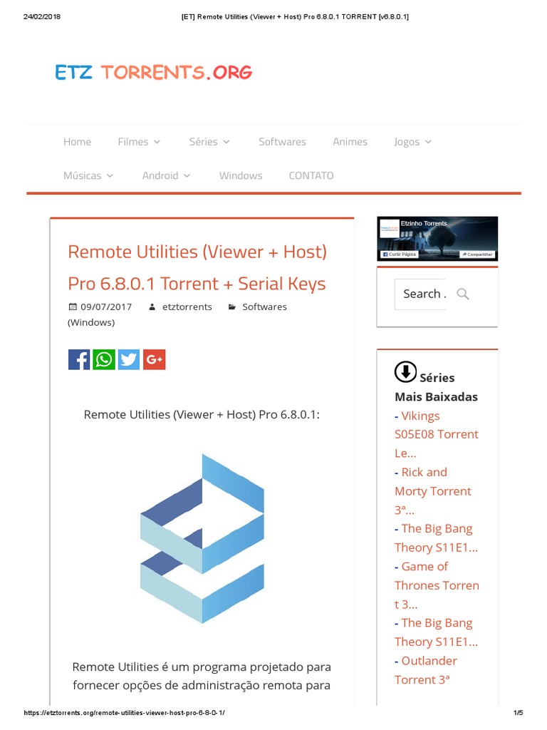 (ET) Remote Utilities (Viewer + Host) Pro 6.8.0.1 TORRENT (v6.8.0 | PDF ...