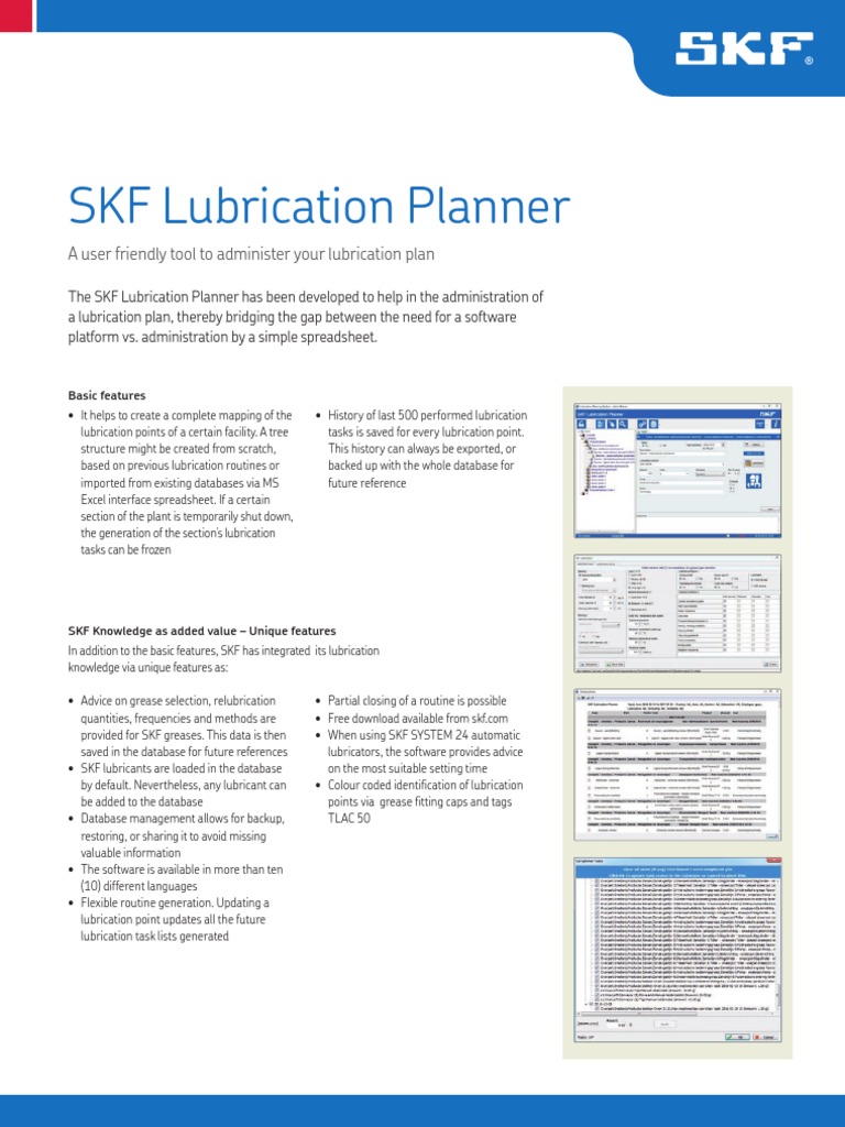 12407EN Lubrication Planner PDF | PDF | Databases | Spreadsheet