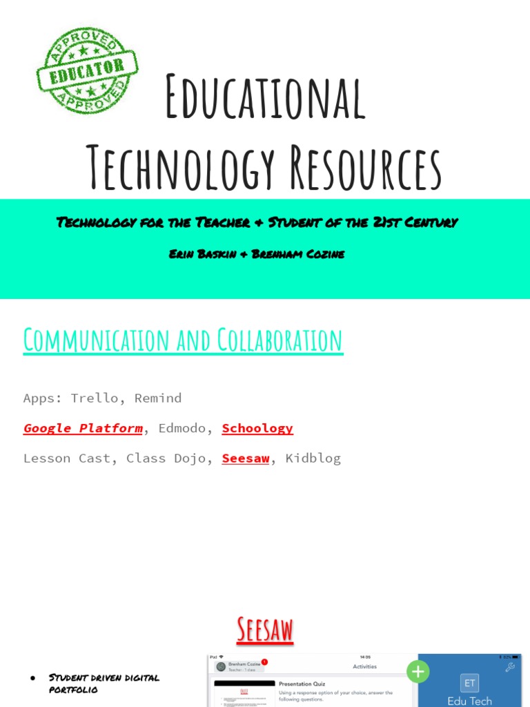 Educational Technology Resources | Download Free PDF | Educational ...