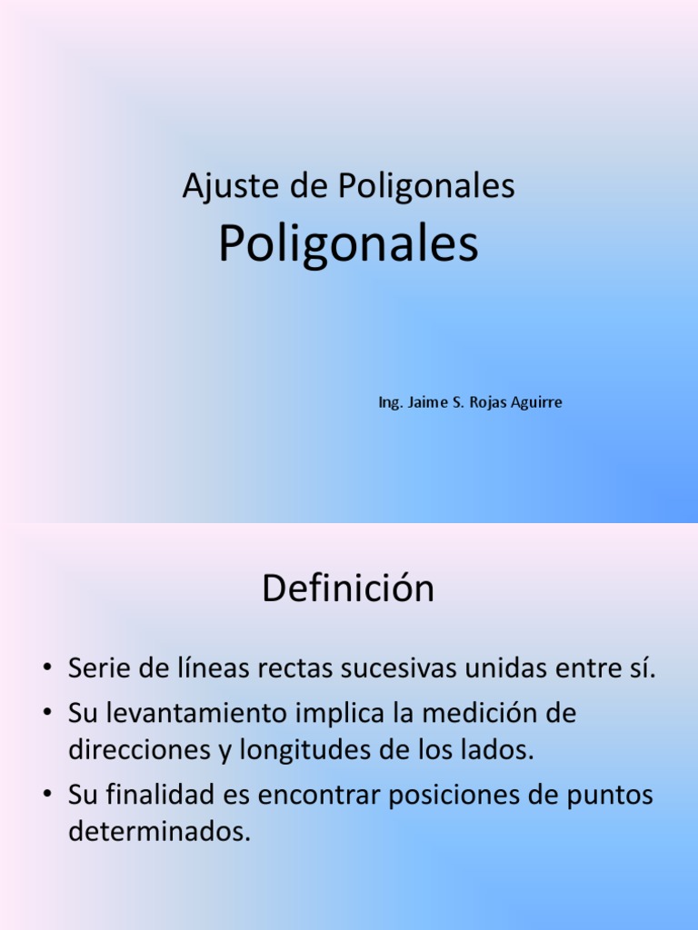 Poligonales Con Estación Total | PDF | Medición | Geometría
