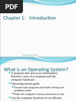 Lecture 1 Introduction To OS | PDF | Operating System | Computer Program