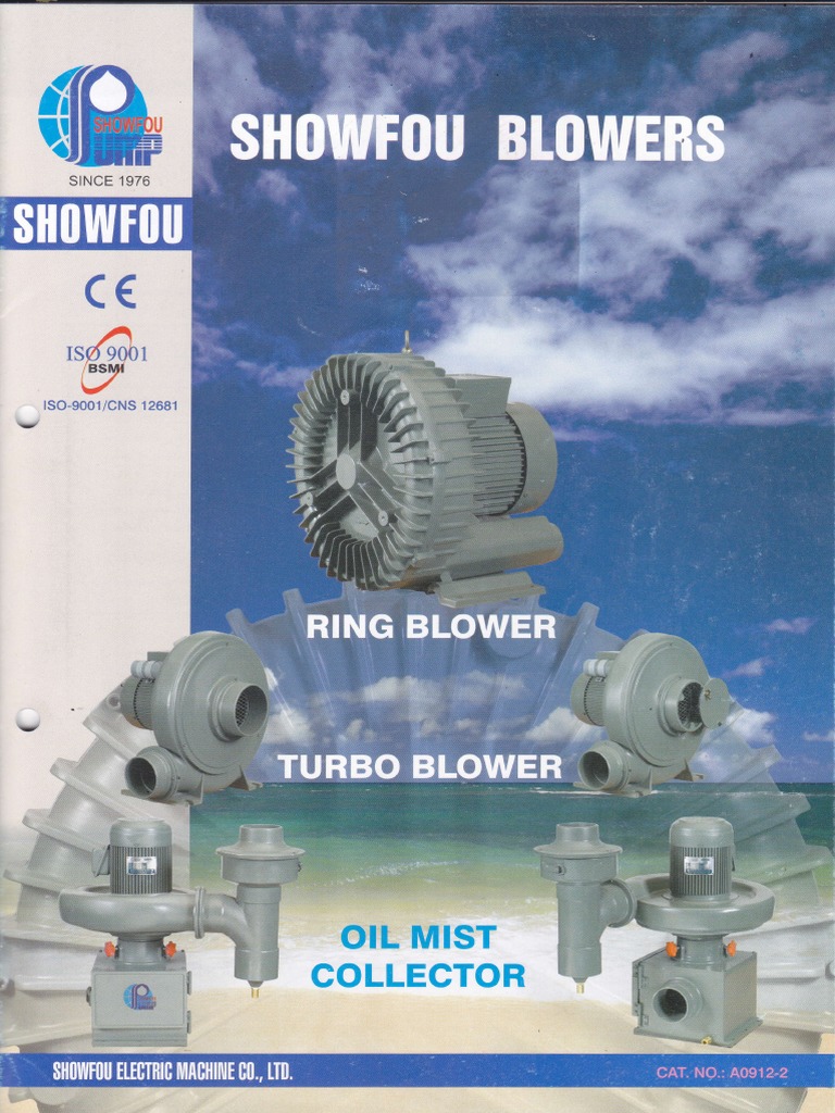 Brosur Showfou Blowers | PDF | Machines | Energy Technology