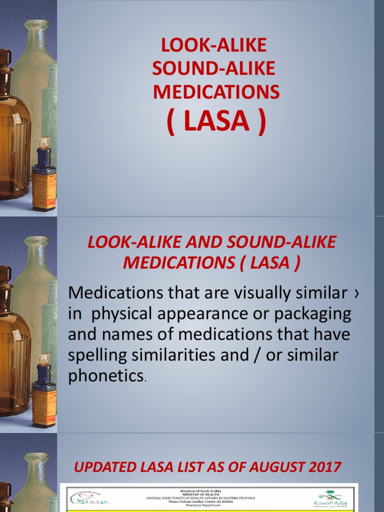 Lasa Medication Safety | PDF