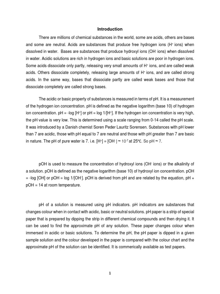 Ph Measurement and Its Applications | Ph | Hydroxide | Free 30-day ...