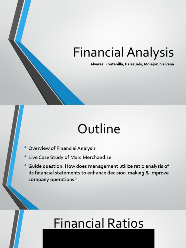 Financial Analysis: Alvarez, Fontanilla, Palazuelo, Molejon, Salvaña | PDF