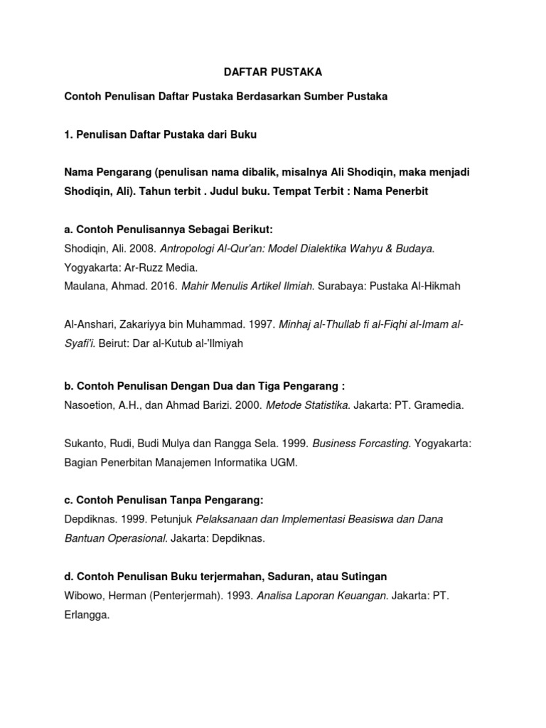 Daftar Pustaka | PDF