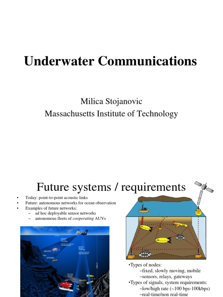 Underwater Communication Systems Overview | PDF | Bit Rate | Attenuation