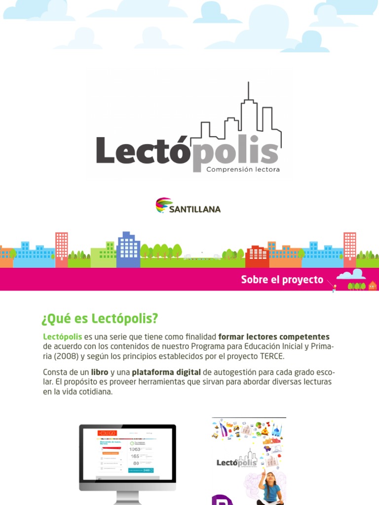 Presentacion Lectopolis Santillana 2018 | PDF | Lectura (proceso ...