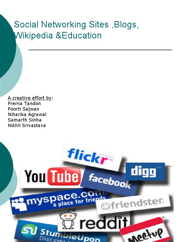 Social Networking Sites, Blogs, Wikipedia &education | PDF | Social ...