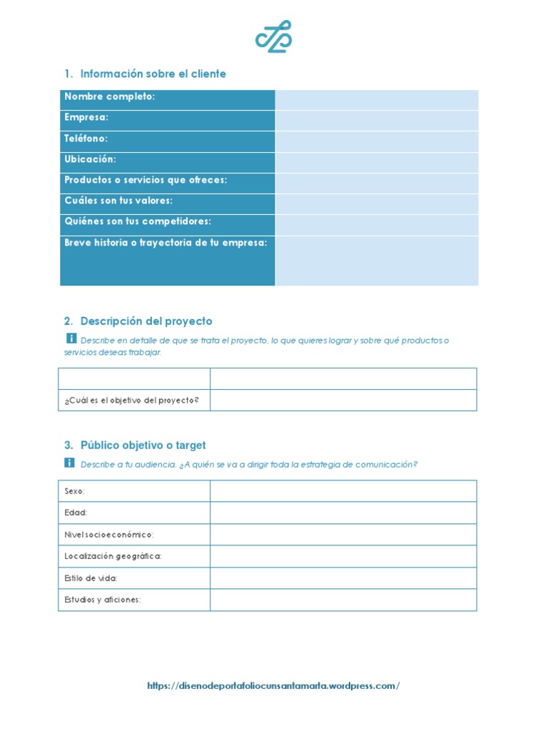 Plantilla de Brief Creativo Completo | PDF