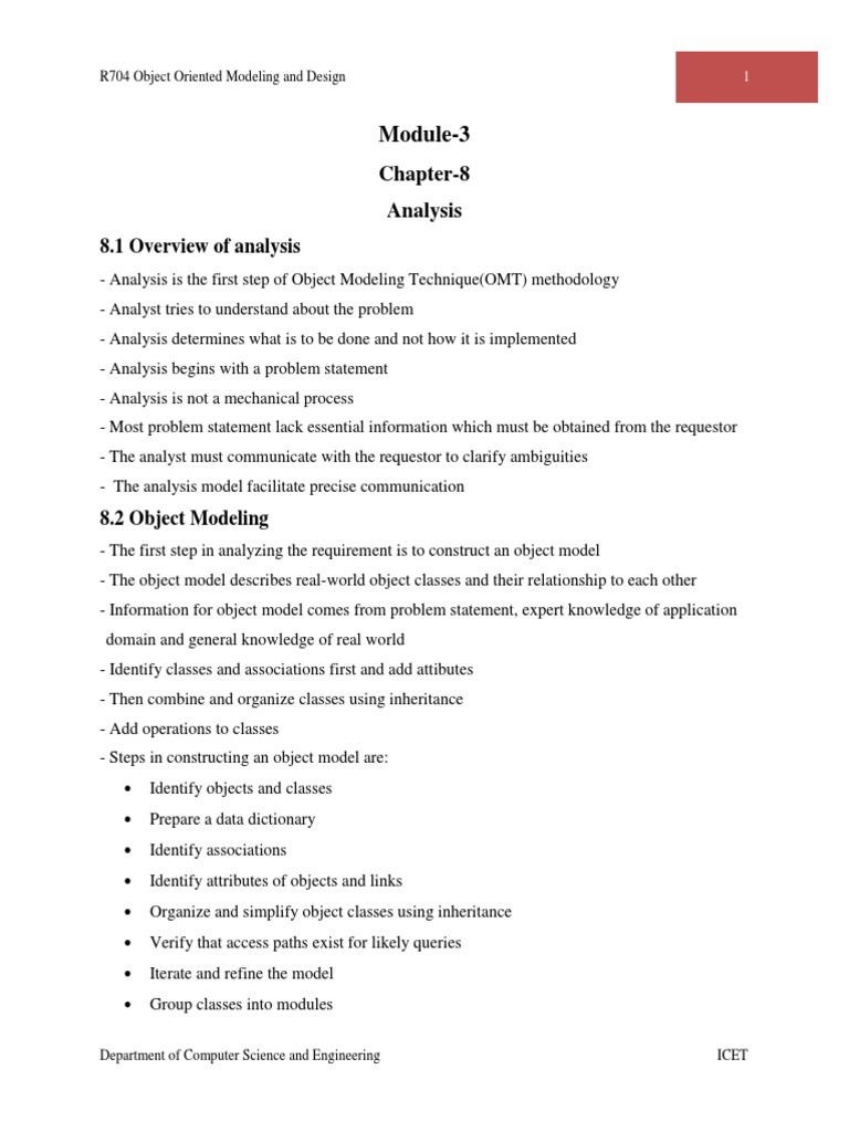 R704 Object Oriented Modeling and Design Chapter Explains Analysis | PDF | Automated Teller ...