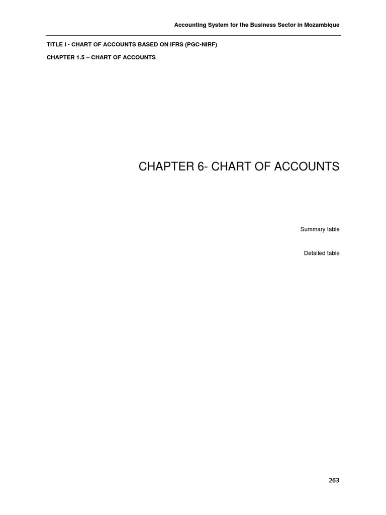 PGC-NIRF Chart of Accounts Overview | PDF | Equity (Finance) | Balance ...