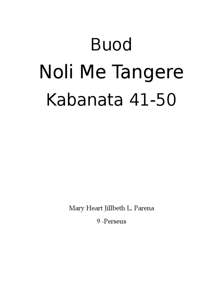 Kabanata 41-50 | PDF