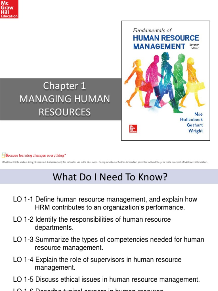 NoeFHRM7e Ch01 Lecture Accessible | PDF | Human Resource Management ...