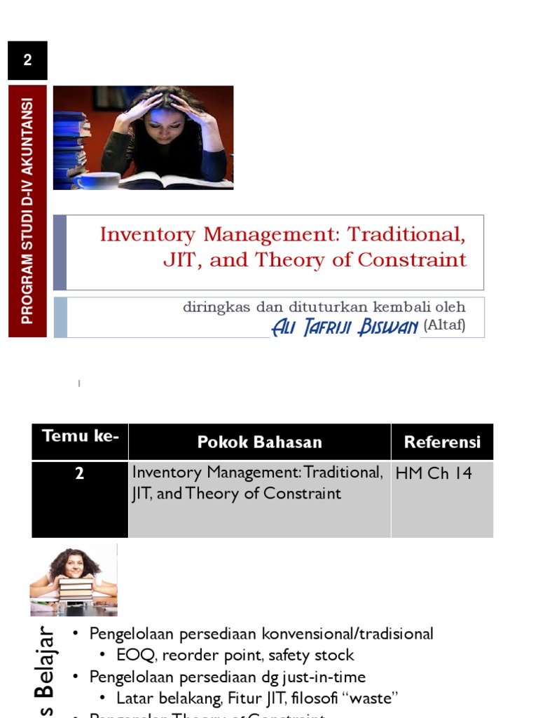 2 Inventory Management - Theory of Constraint REV | PDF