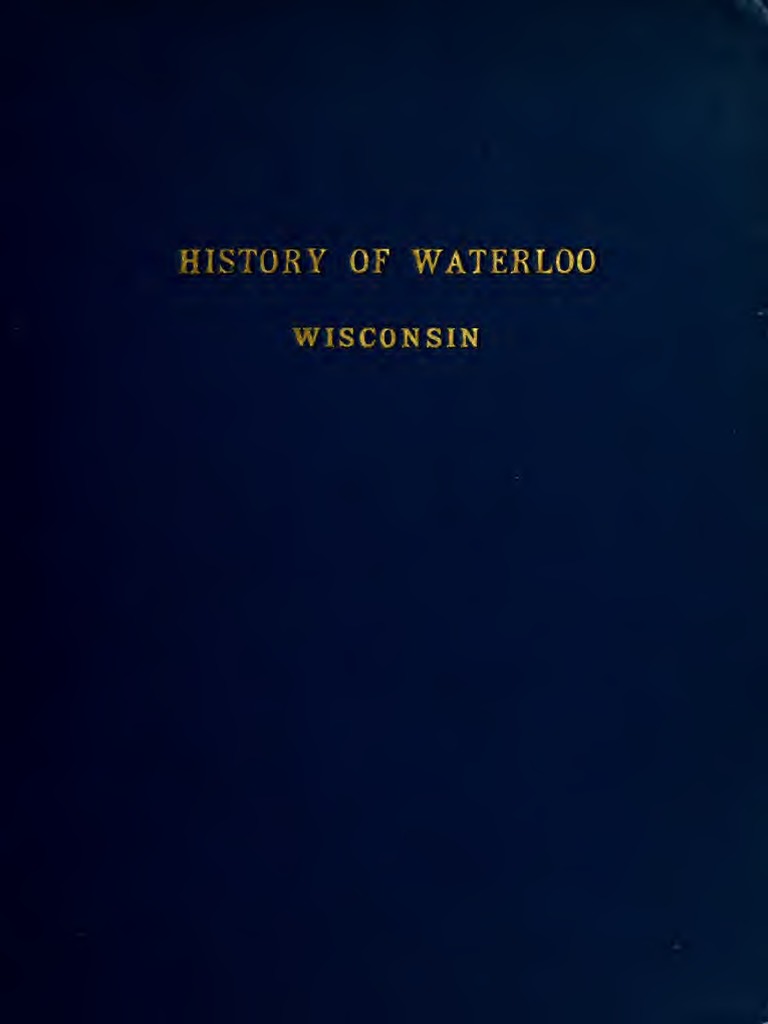 History of Waterloo Wisconsin | PDF | Prairie | Mail