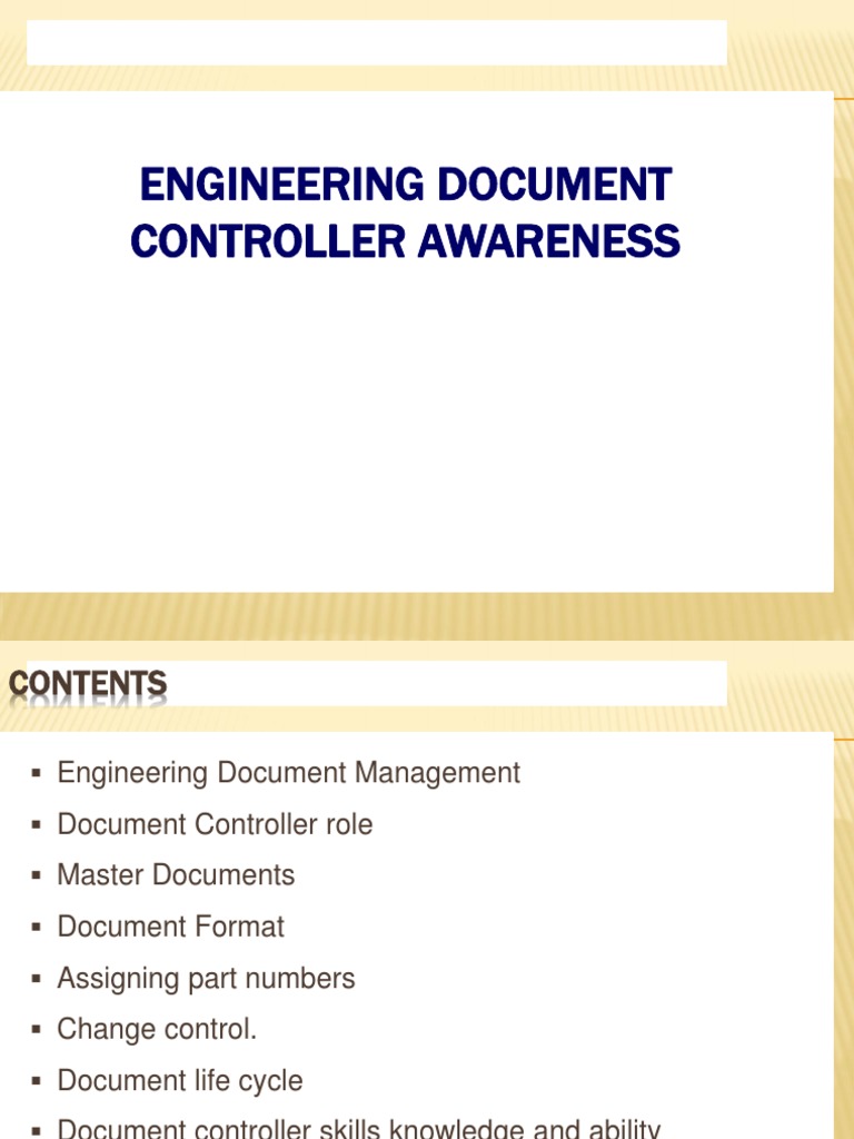Engineering Document Control Training Course Upload | Specification ...