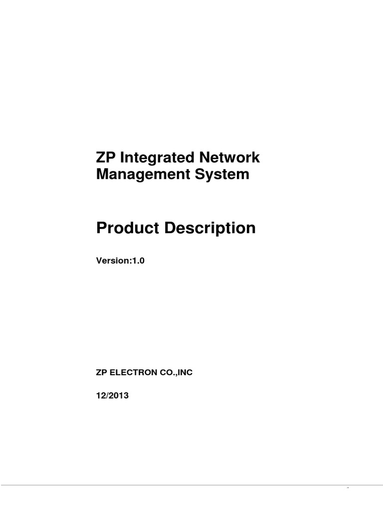 ZP Technical Specification | PDF | Digital Subscriber Line | Computer ...