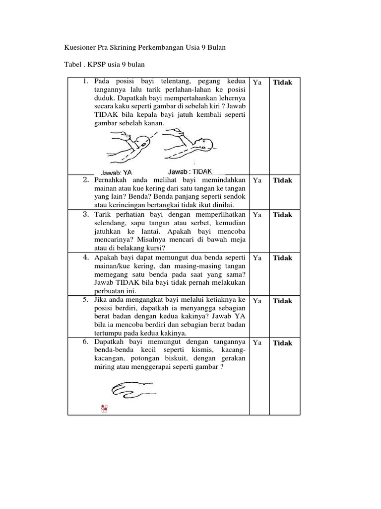 KPSP Dan Skor TB | PDF