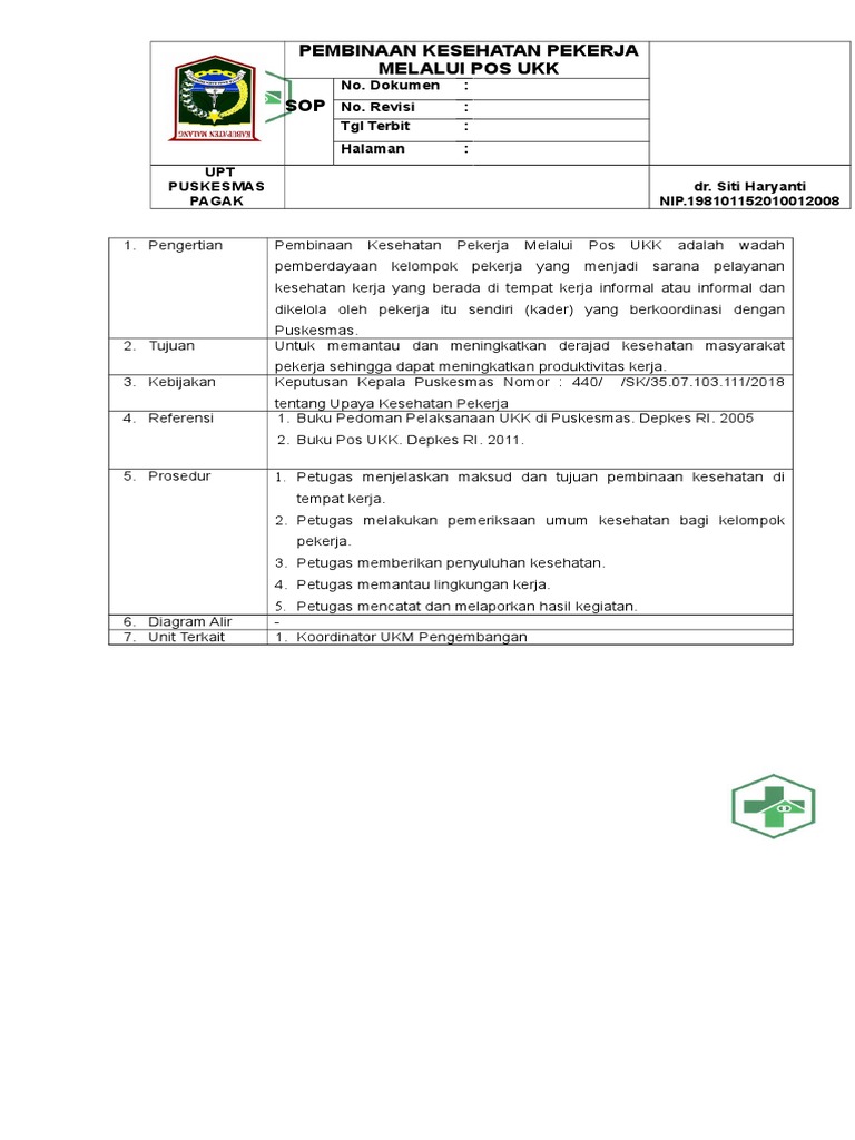 Sop Pembinaan Pos Ukk | PDF