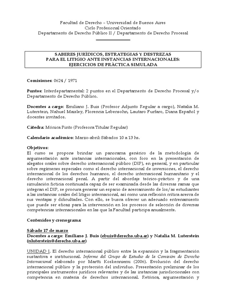 Programa Cpo Saberes y Destrezas Dip | PDF | Jurisdicción | Competencia (ley)