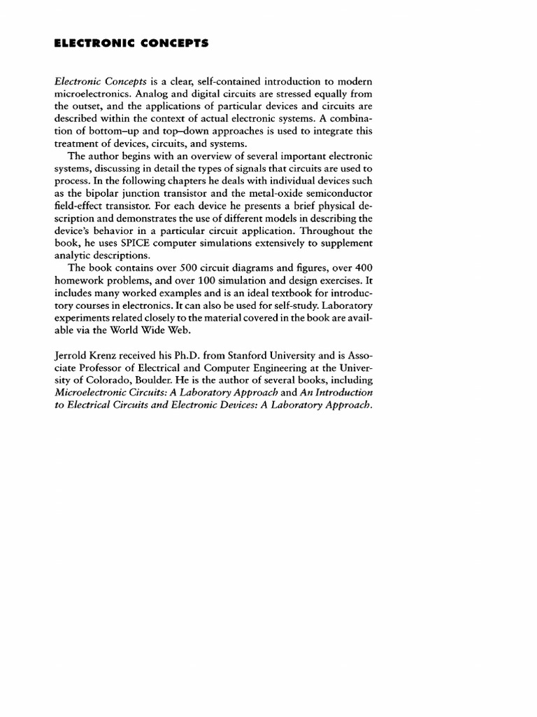 Preview of Electronic Concepts An Introduction | PDF | Diode | Vacuum Tube