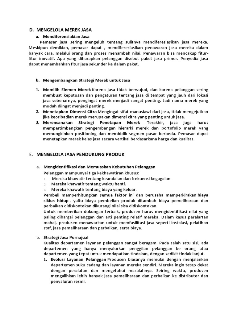 Strategi Merek untuk Jasa | PDF