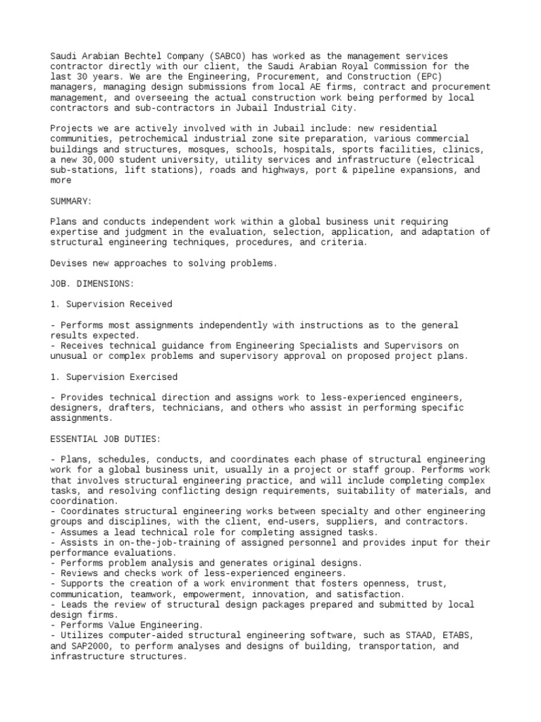 Bechtel Requirement | Download Free PDF | Engineering | Building ...