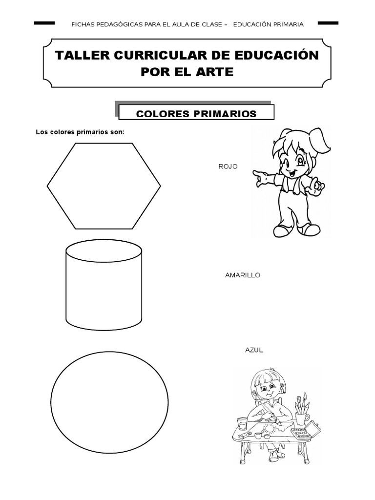 Fichas de Arte para Primaria | PDF | Color | Rojo