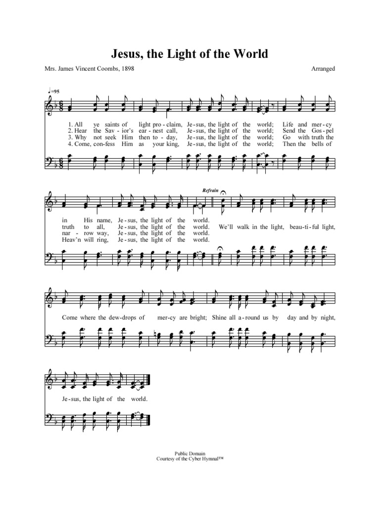 Jesus, The Light of The World (Coombs) PDF | PDF