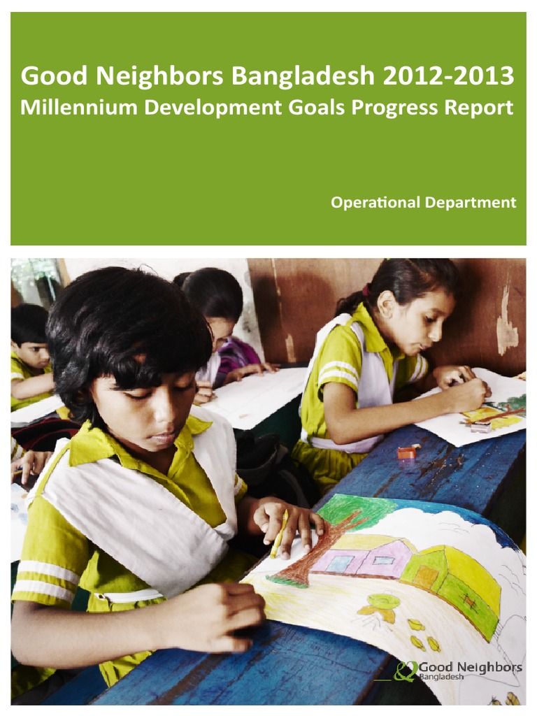 GNB 2012 2013 Millennium Development Goals Progress Report | PDF | Millennium Development Goals ...